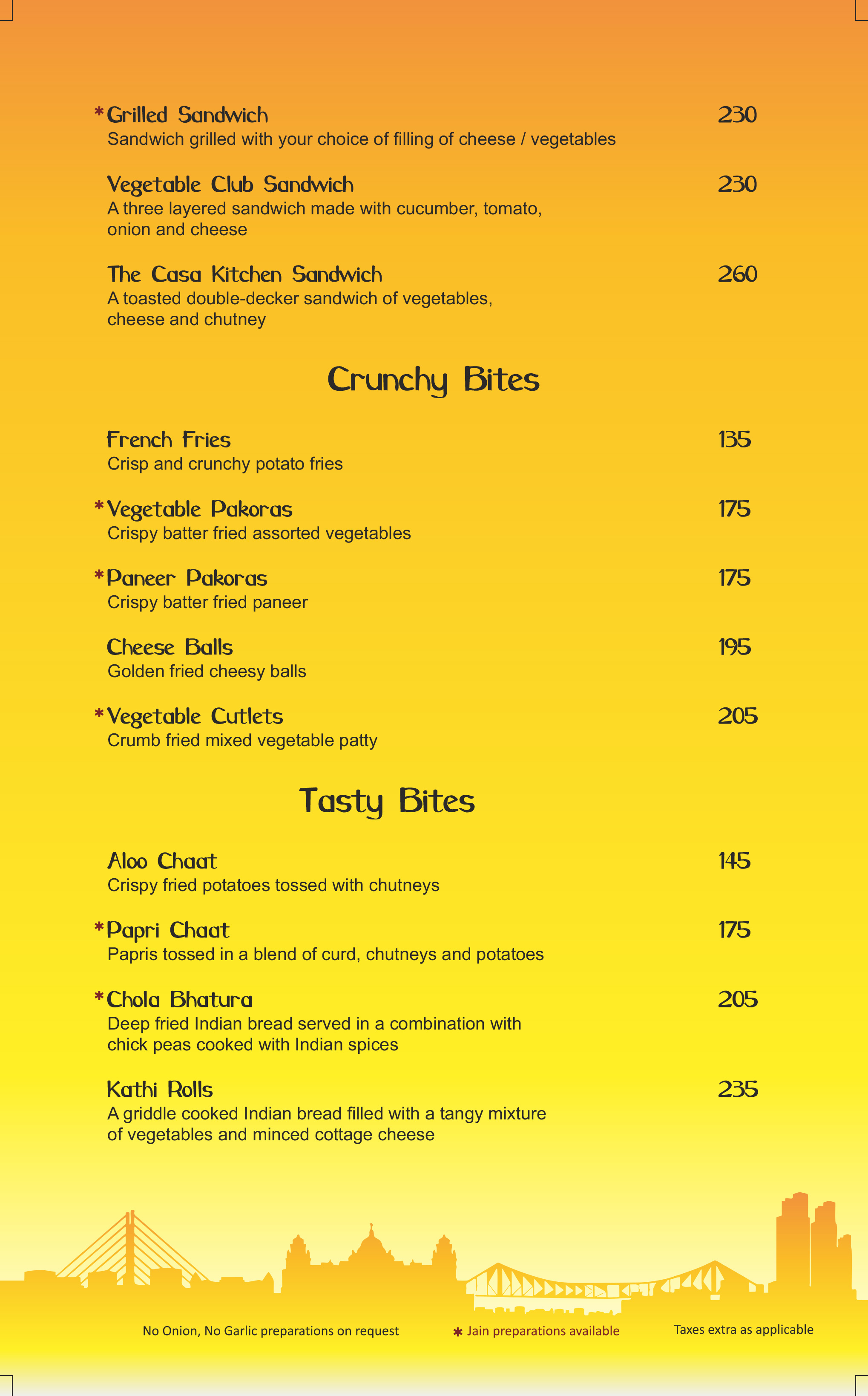 Vegetarian Hotel in Kolkata | Casa Kitchen