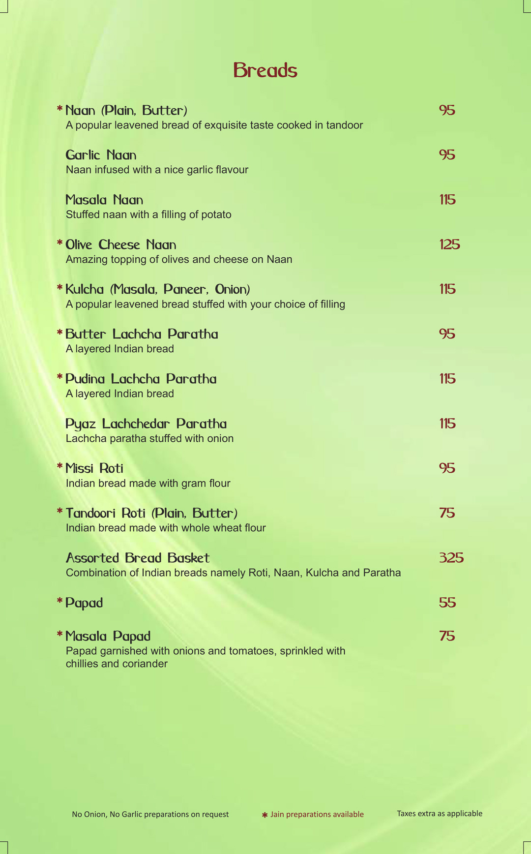 Vegetarian Hotel in Kolkata | Casa Kitchen